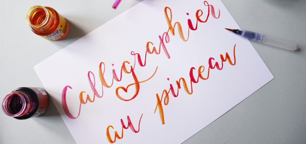 Et si vous testiez le waterbrush lettering (calligraphie au pinceau ...