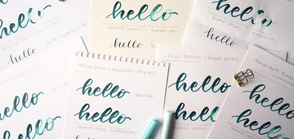 Quel papier utiliser pour la calligraphie et le brush lettering ...