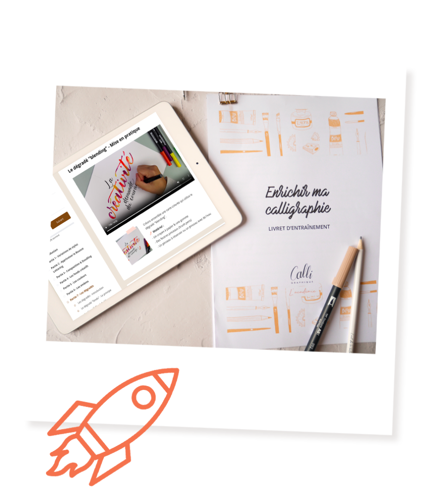 Apprendre en ligne - Calligraphique - L'Académie
